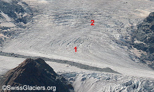 Longitudinal crevasses: Explanation/illustration of the term
